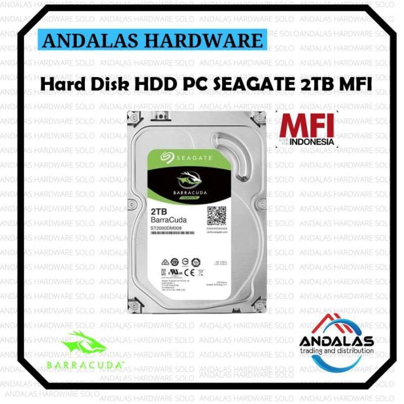 Jual Hard Disk Hardisk Pc Seagate Barracuda 2 Tb Mfi Di Seller Andalas ...