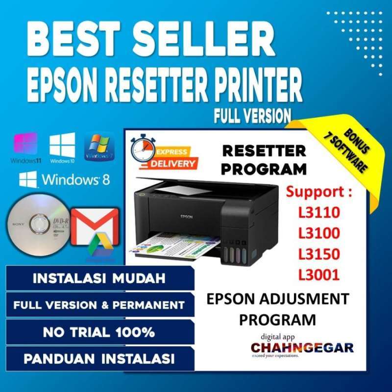 Jual Software Resetter Epson L3110, L3100, L3150, L3001 Reset Printer ...