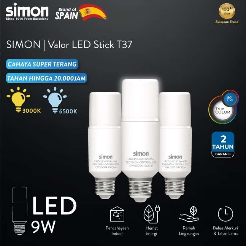 Promo Lampu Simon Valor LED Stick 9 Watt Diskon 10% di Seller Simon ...