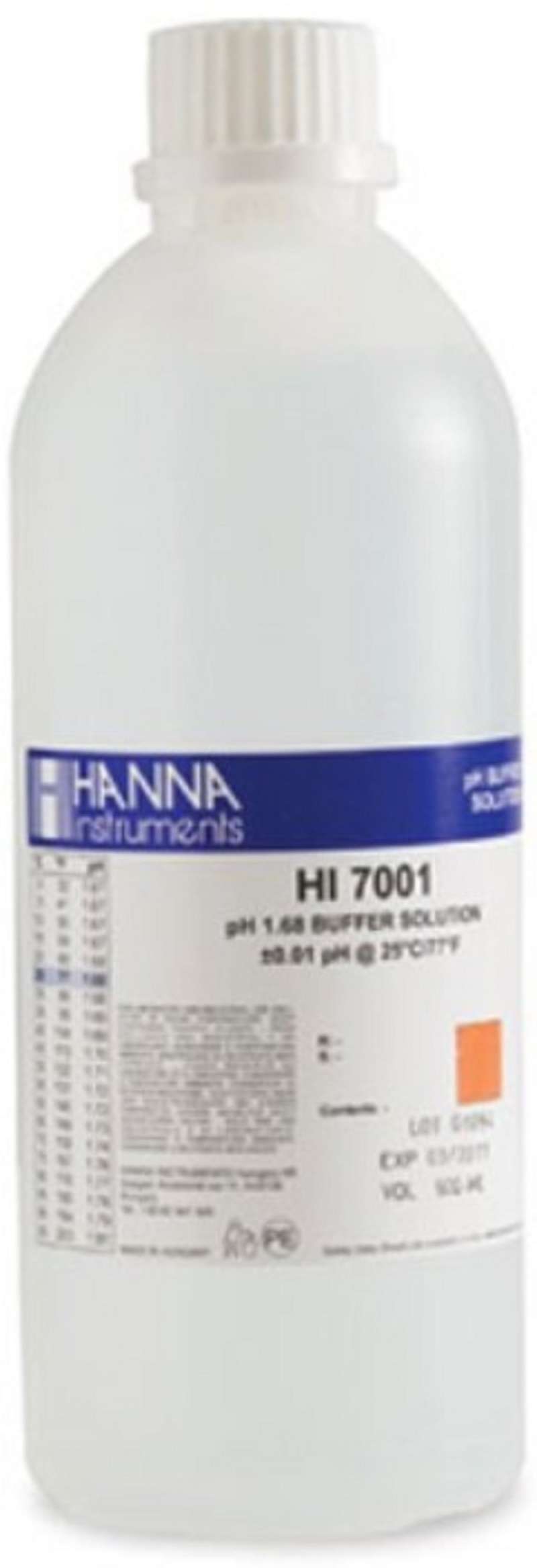 Jual STANDAR KALIBRASI BUFFER SOLUTION PH 1.68 500ML|HANNA HI7001L HI ...