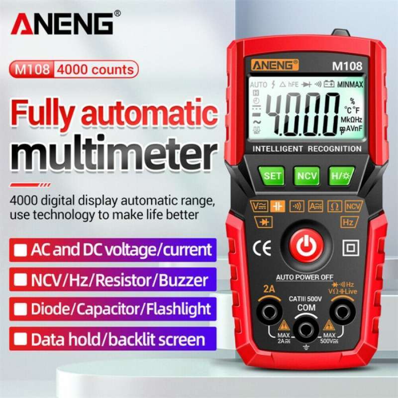 Promo MULTI TESTER MULTIMETER MULTITESTER DIGITAL VOLTER AVOMETER ...