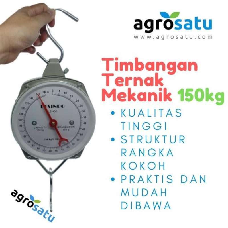 Jual Timbangan Gantung Ternak Kambing Domba Ayam Babi Tipe Manual Jarum ...