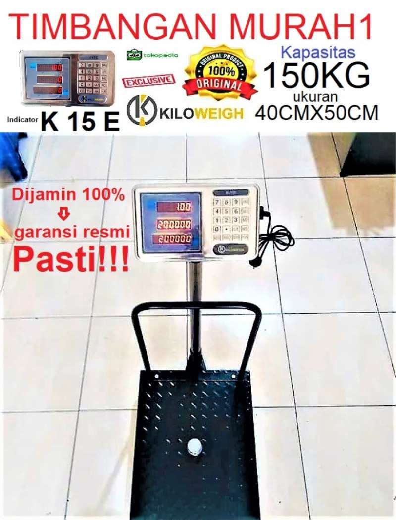 Promo TIMBANGAN DUDUK DIGITAL KILOWEIGH K15E/TIMBANGAN BARANG CAP 150KG ...