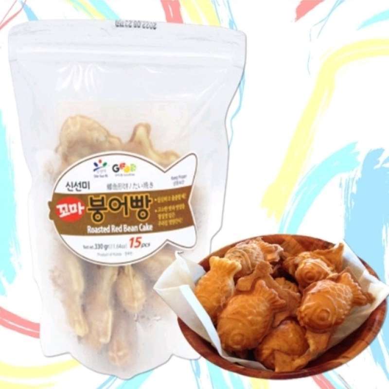 Jual Korean Snack Shin Sun Mi Bungeopang Roasted Red Bean Cake Fish ...