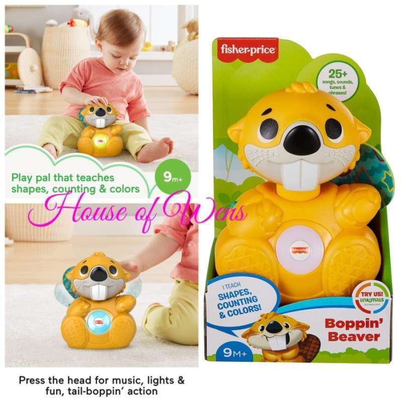 Promo FISHER PRICE LINKIMALS BOPPIN BEAVER ORIGINAL - MAINAN EDUKASI ...