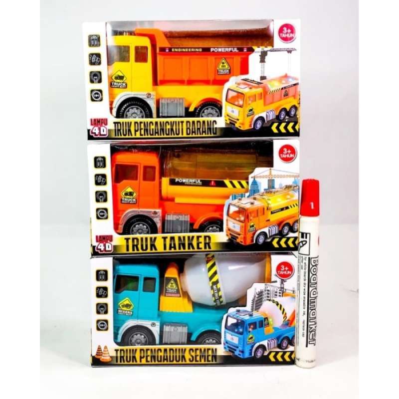 Jual Mainan mobil truck konstruksi bumb go mobilan truk tanker di ...