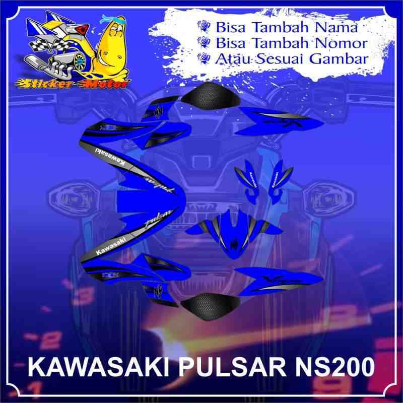 Jual Sticker Decal Kawasaki Pulsar Ns200 Elegant Di Seller Naga Sticker ...