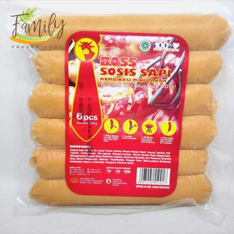 Jual Boss Sosis Bakar Original 6pc Frozen Food di Seller Family Frozz ...
