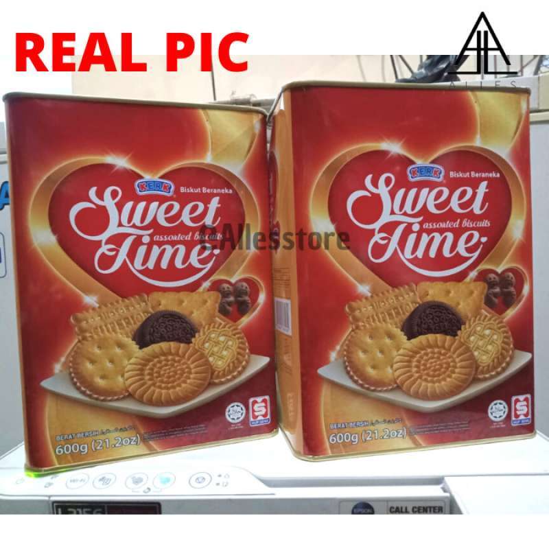 Jual Hup Seng Kerk Biskuit Beraneka Sweet Time Assorted Biscuits Kaleng ...