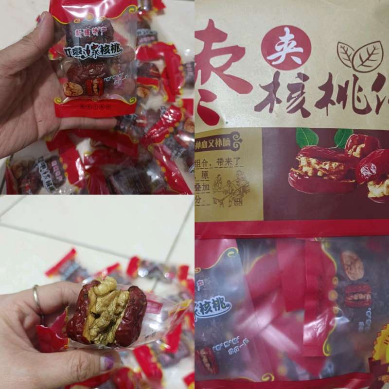 Promo Snack/Cemilan Sehat Kurma Merah/Angco Jepit Walnut 500grSnack ...