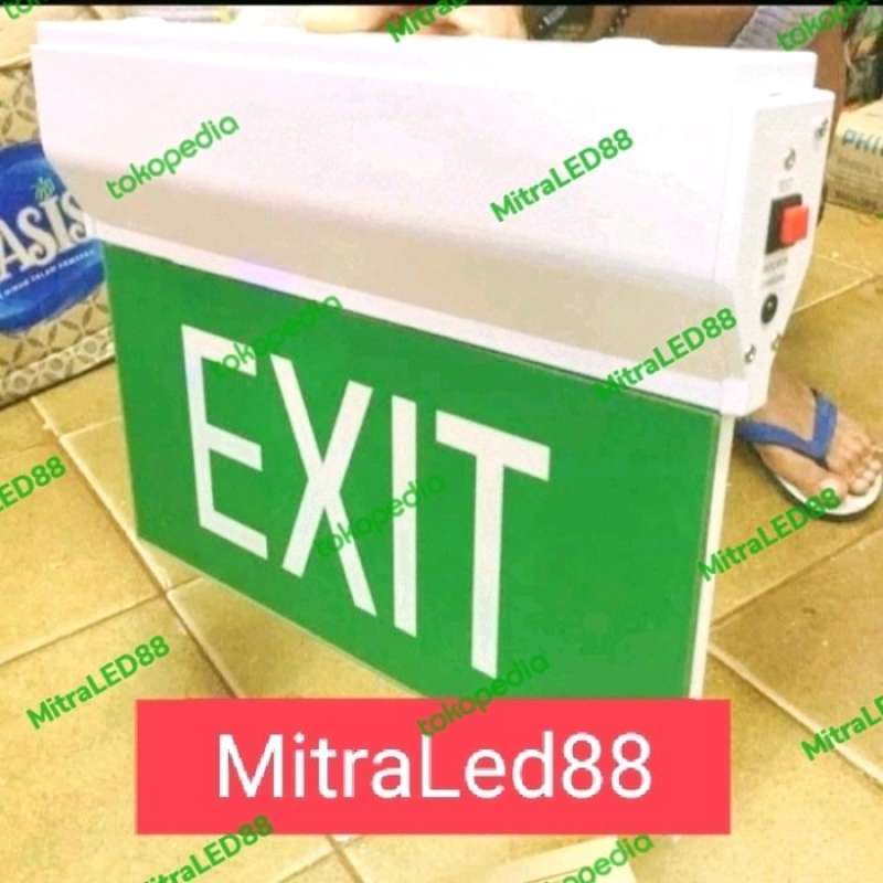 Jual Lampu Emergency Exit Gantung/Exit Lamp Led Vitalite Lampu Darurat ...