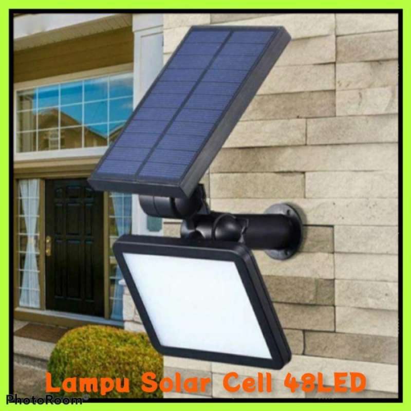 Jual Lampu Taman Solar Cell Panel Tenaga Surya Hias Sorot Outdoor 48led ...