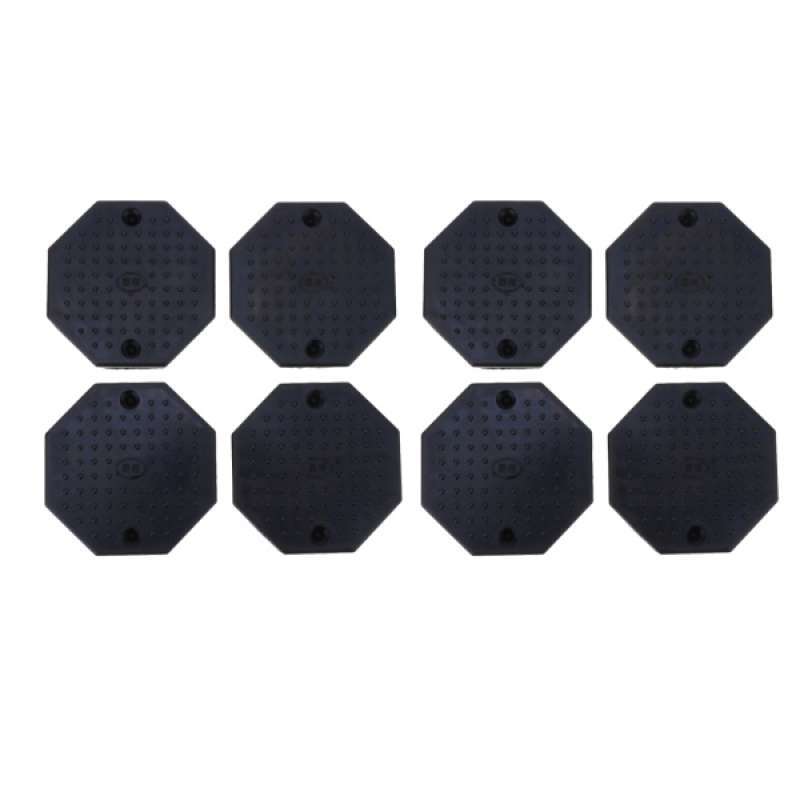 Promo 8 x Black Heavy Duty Universal Rubber Car Lift Pad Octagon for ...