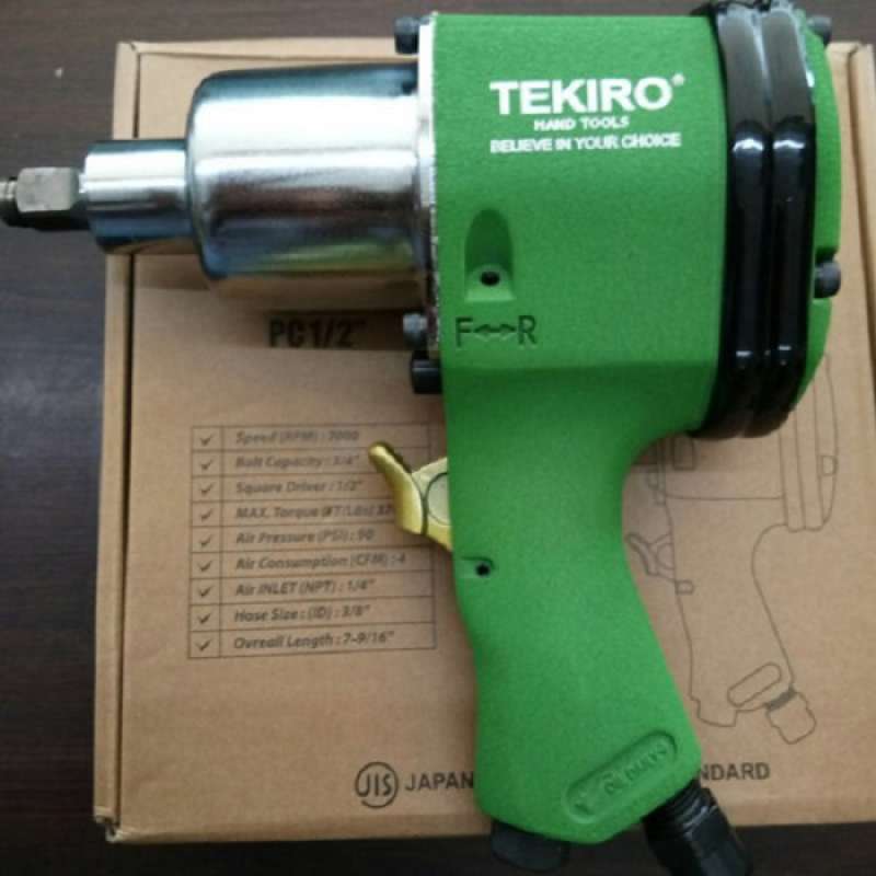 Jual Air Impact Wrench 1/2 Tekiro Alat Buka Baut Ban Angin Heavy Duty ...
