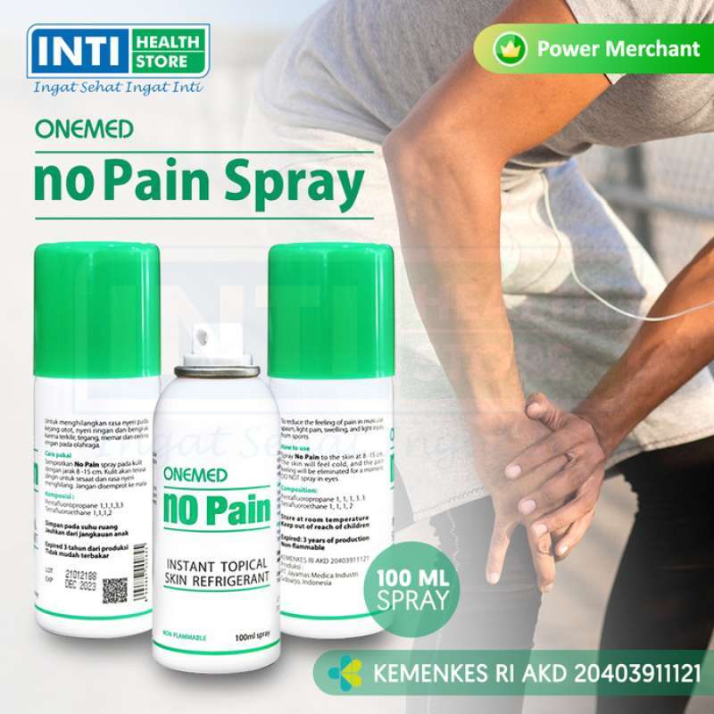 Promo Onemed | No Pain Skin Refrigerant Spray 100 Ml | Pereda Sakit ...