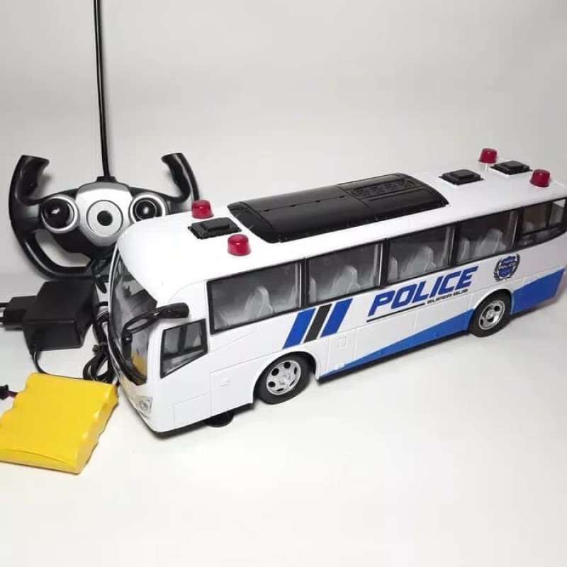Promo Mainan Anak Remote Control Mobil Bus Polisi Police Bus Rc Besar Box Diskon 33% di Seller ...