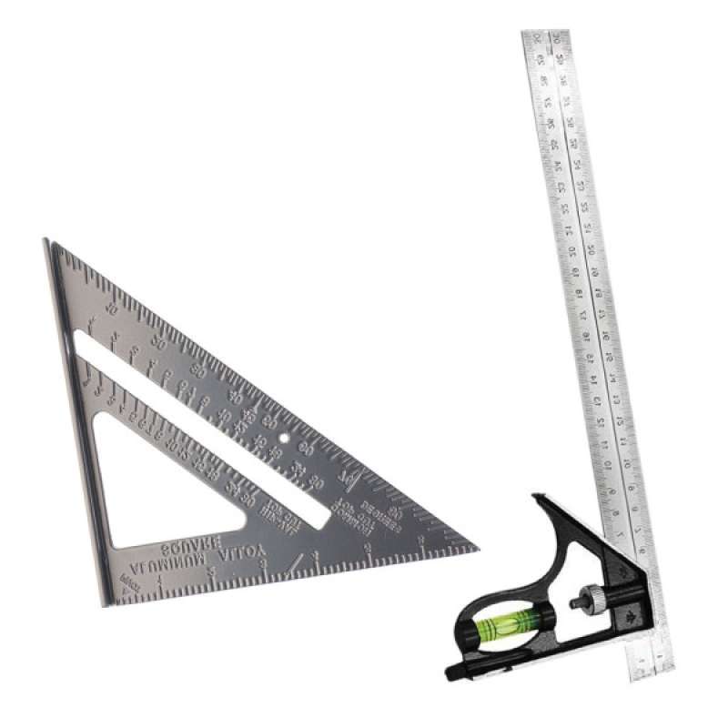Jual 90 Degree Triangle Ruler Adjustable Engineers Combination Square ...