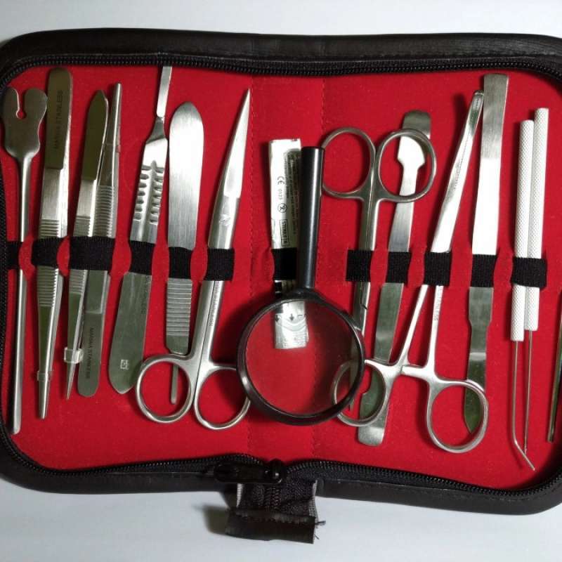 Jual Dissecting Set Anatomi Set/Alat Bedah Kodok Set Of 17 Marwa di ...