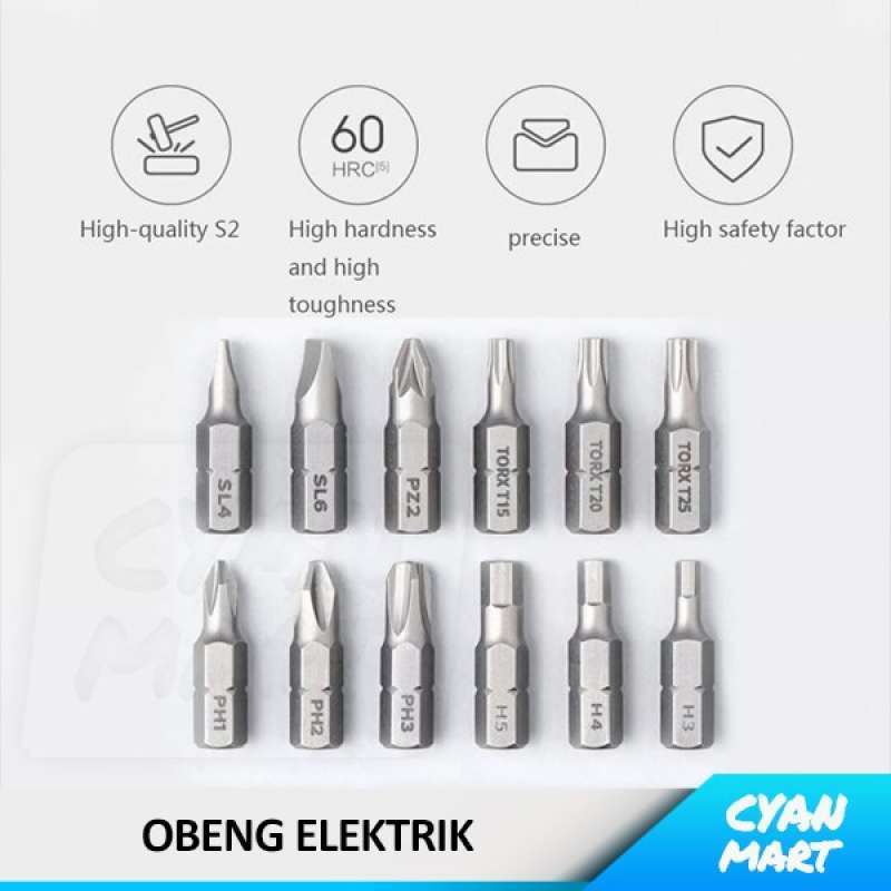 Promo Obeng Listrik Set Mijia Cordless Electric Screwdriver ...