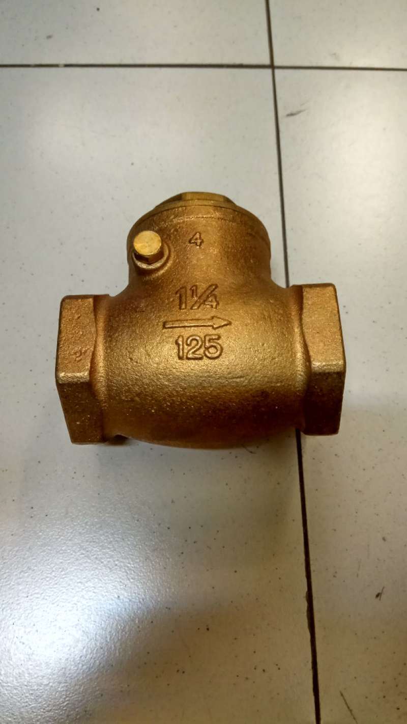 Promo Check Valve Kuningan Kitz 1-1/4 Asli Diskon 23% Di Seller Ponda ...