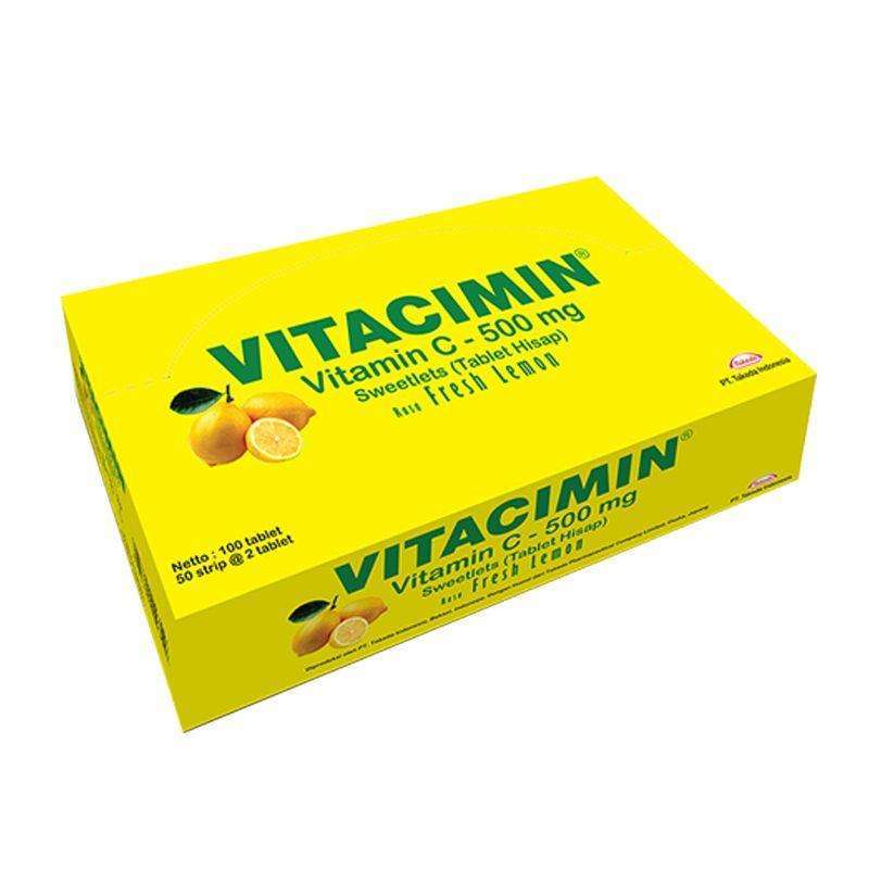 Jual Vitacimin Lemon 500 Mg (100 Tablet @ 50 Strip) Di Seller Sumber ...