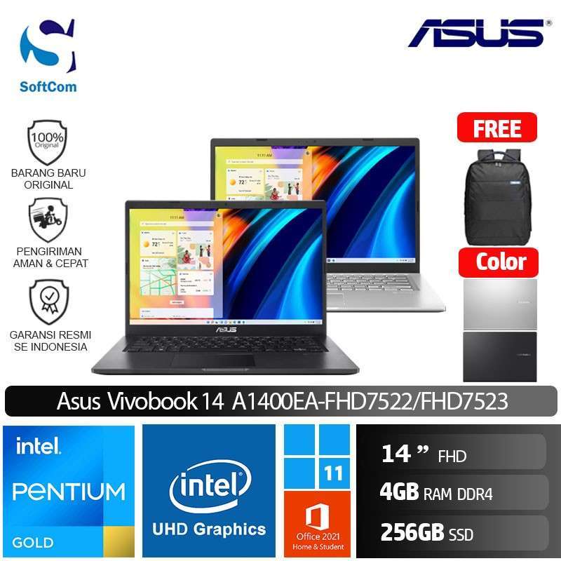 Jual Asus Vivobook 14 A1400EA FHD7522 FHD7523 Notebook [Pentium Gold ...