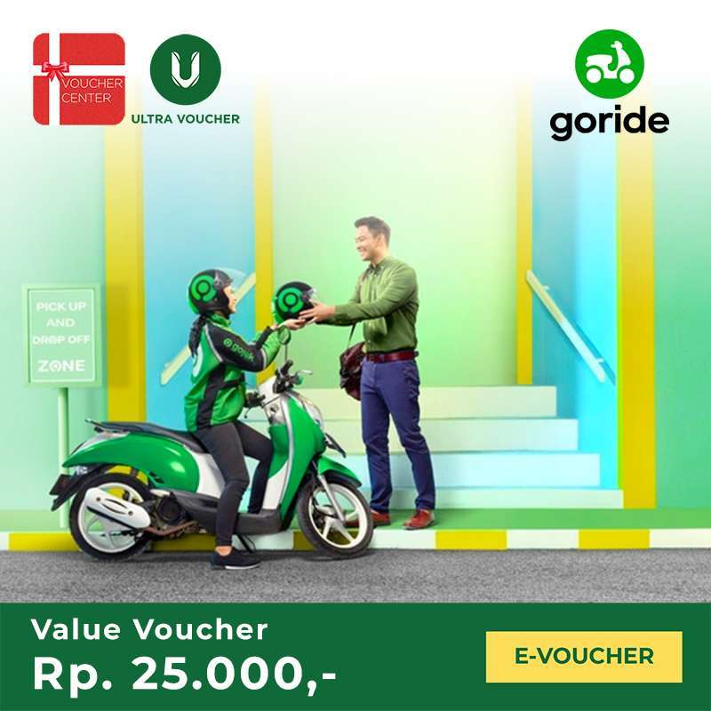 Promo GOJEK Voucher Digital GoRide Rp. 25.000 Diskon 9% di Seller Ultra ...
