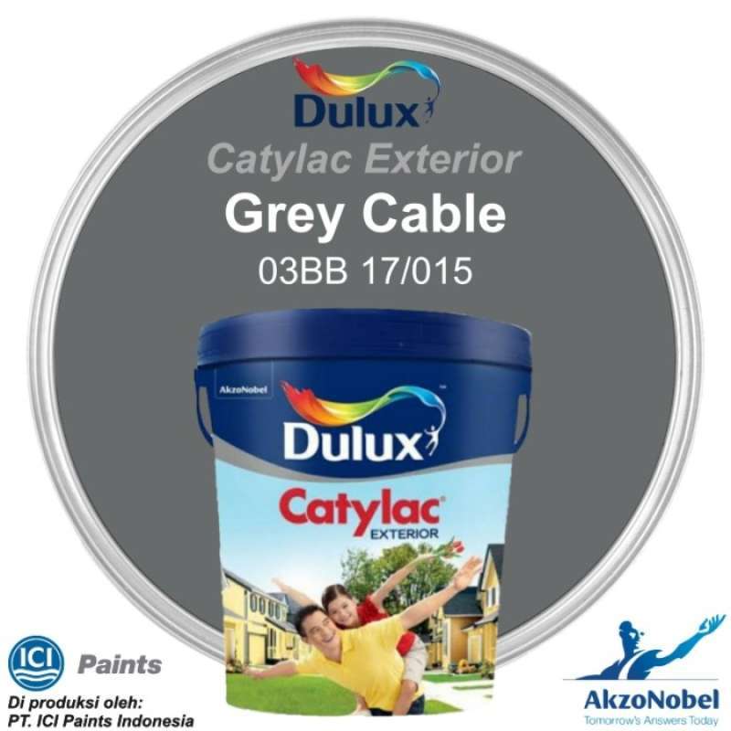 Jual CAT DULUX CATYLAC EXTERIOR 5 KG - GREY CABLE 03BB 17/015 di Seller ...