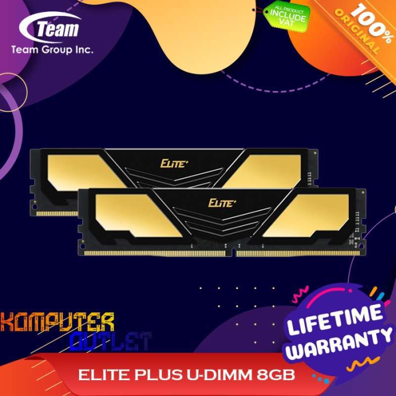 Jual Team Elite Plus Black Ram Ddr4 8gb Kit 3200mhz Teamgroup - 2666mhz ...