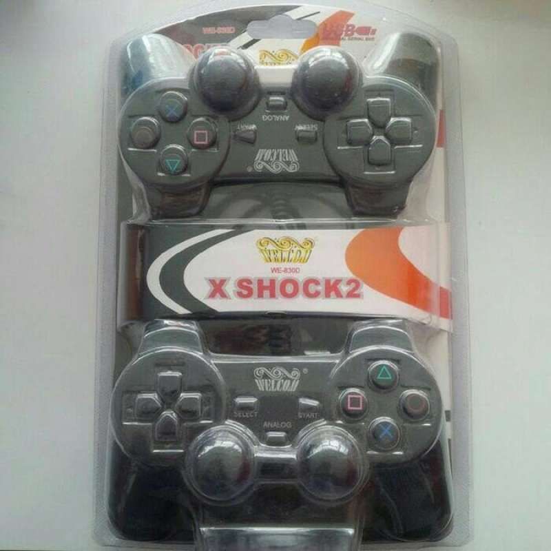Jual GAMEPAD WELCOM WE-830D X SHOCK 2 DOUBLE BLACK di Seller CV ALIA ...
