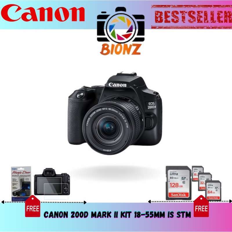 Jual CANON EOS 200D MARK II KIT 18-55MM IS STM - KAMERA ONLY KIT 18 ...