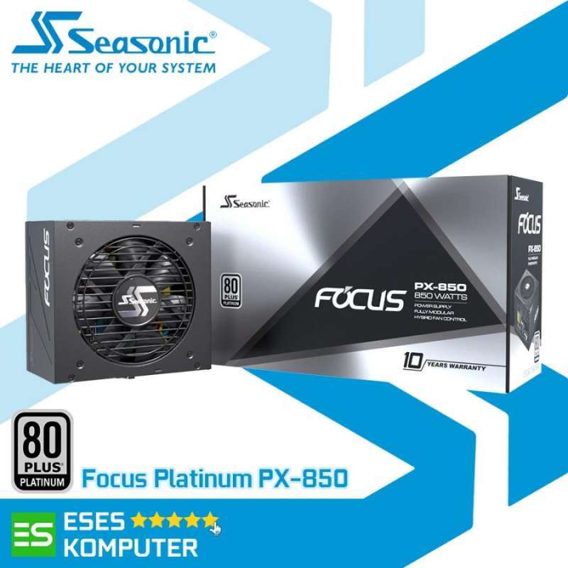 Jual PSU Seasonic Focus Platinum PX-850 850W | 80+ Platinum | Full ...