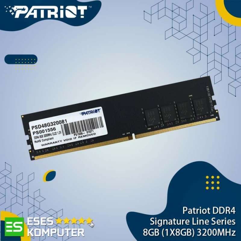 Jual RAM Patriot DDR4 Signature Line Series PC25600 8GB (1X8GB) 3200MHz ...