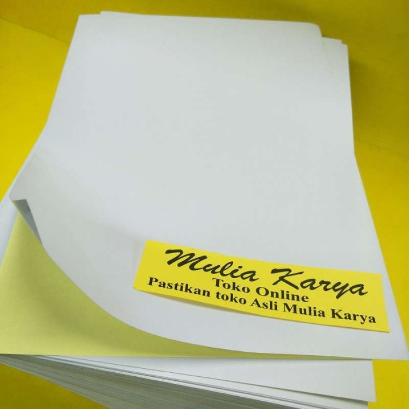 Jual Kertas Label Sticker Hvs A4 Stiker / Rim Isi 500 Lembar Di Seller ...
