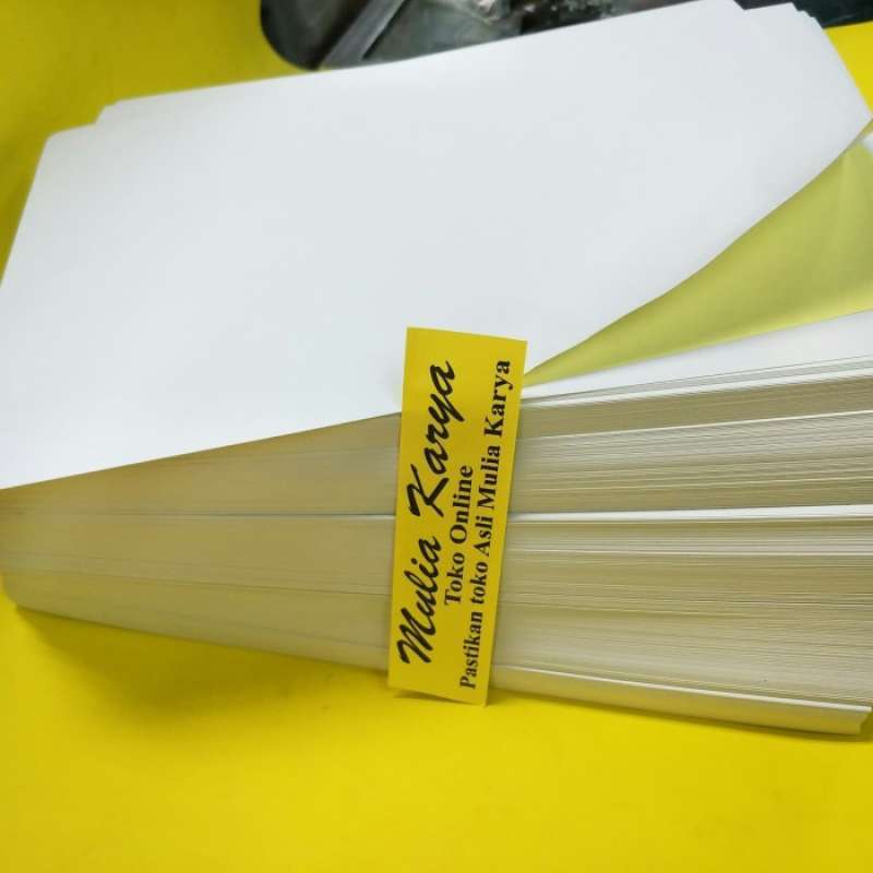 Jual Kertas Label Sticker Hvs A4 Stiker / Rim Isi 500 Lembar Di Seller ...