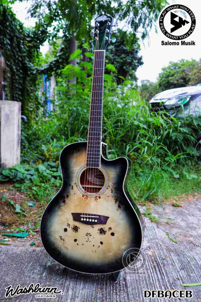 Promo Gitar Akustik Elektrik Washburn DFBACEB Original Diskon 25% di ...