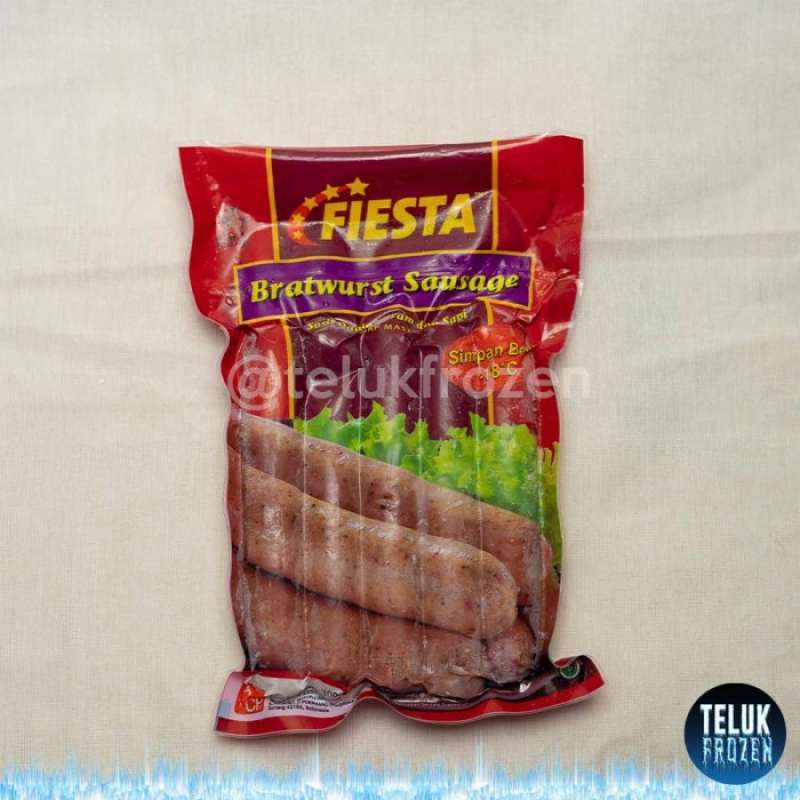 Jual Fiesta Bratwurst Sausage 300gr Sosis Ayam Sapi 300 Gram Beef Chicken Di Seller Teluk Frozen