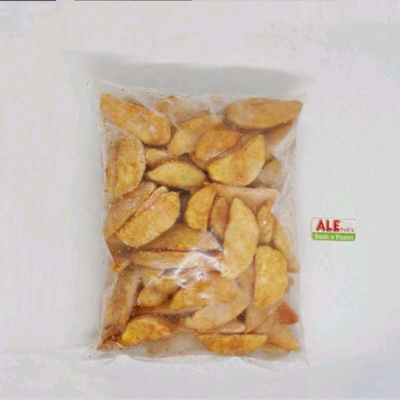 Jual Kentang wedges spicy 1kg, kentang wedges spicy, kentang wedges ...