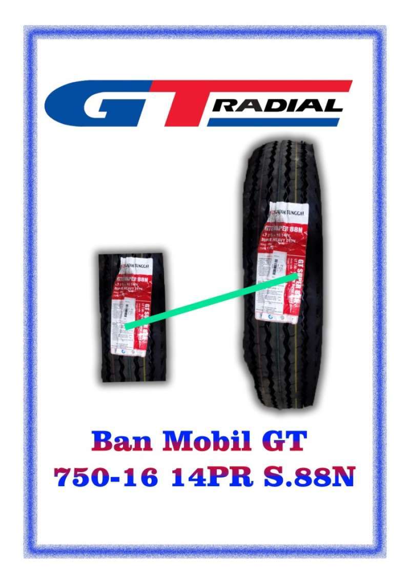 Promo Ban Mobil Gt 750-16 14Pr S.88N 66944 Ban Truk Diskon 35% di ...