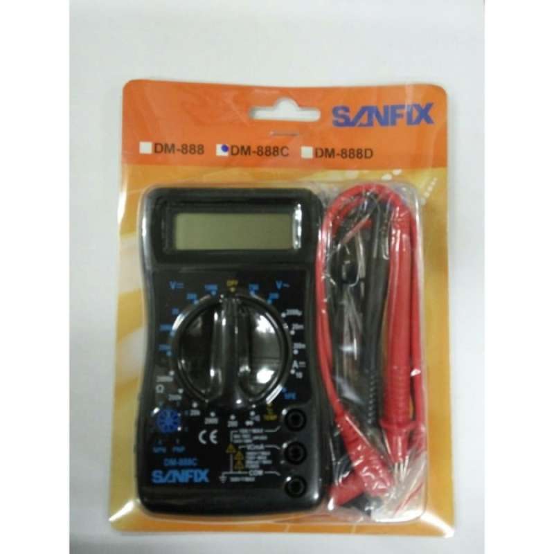 Jual Digital Multimeter Buzzer Dan Temperature Sanfix Dm-888c Di Seller ...