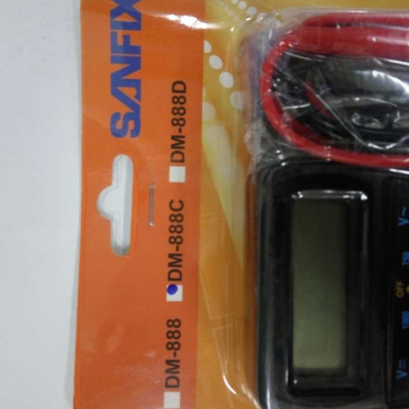 Jual Digital Multimeter Buzzer Dan Temperature Sanfix Dm-888c Di Seller ...
