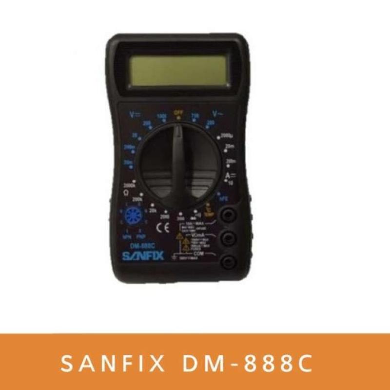 Promo Digital multimeter buzzer dan temperature Sanfix DM-888C ...