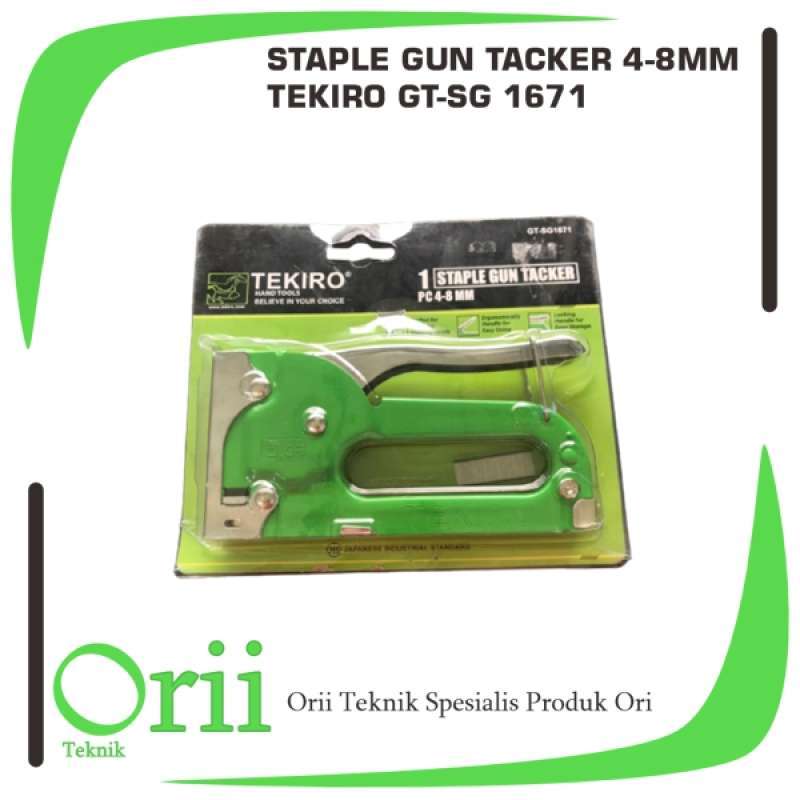 Jual TEKIRO + ISI steples 6mm TEKIRO/ STAPLE GUN TACKER GT-SG1671 di ...