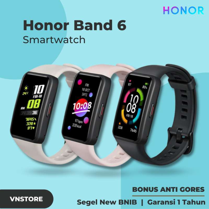 Promo HONOR Band 6 | Smart band Original 1.47 AMOLED screen SpO2 Blood ...