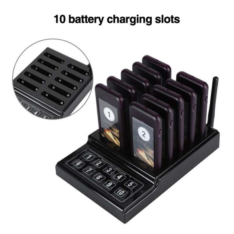 Promo Kolmi Wireless Calling Paging System Restaurant Pager Cs100 ...