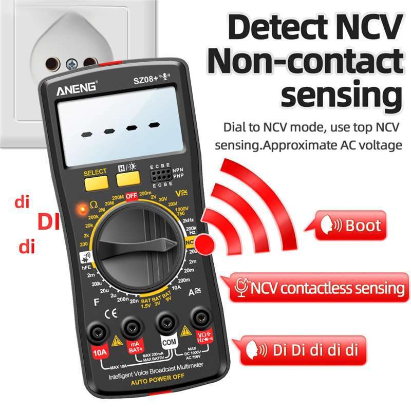 Promo Digital Multimeter Meter Meter Test Current Circuit for Circuit ...