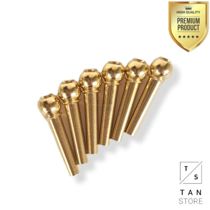 Promo Iron Gold Bridge Pin Besi Emas Gitar Akustik Premium Diskon 23% ...