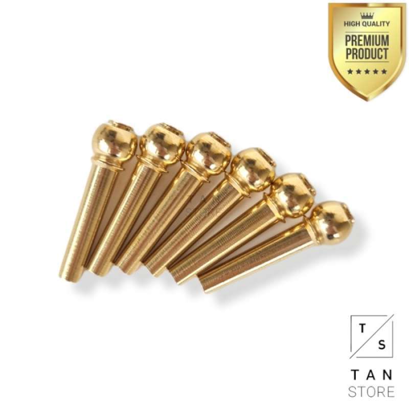 Promo Iron Gold Bridge Pin Besi Emas Gitar Akustik Premium Diskon 23% ...
