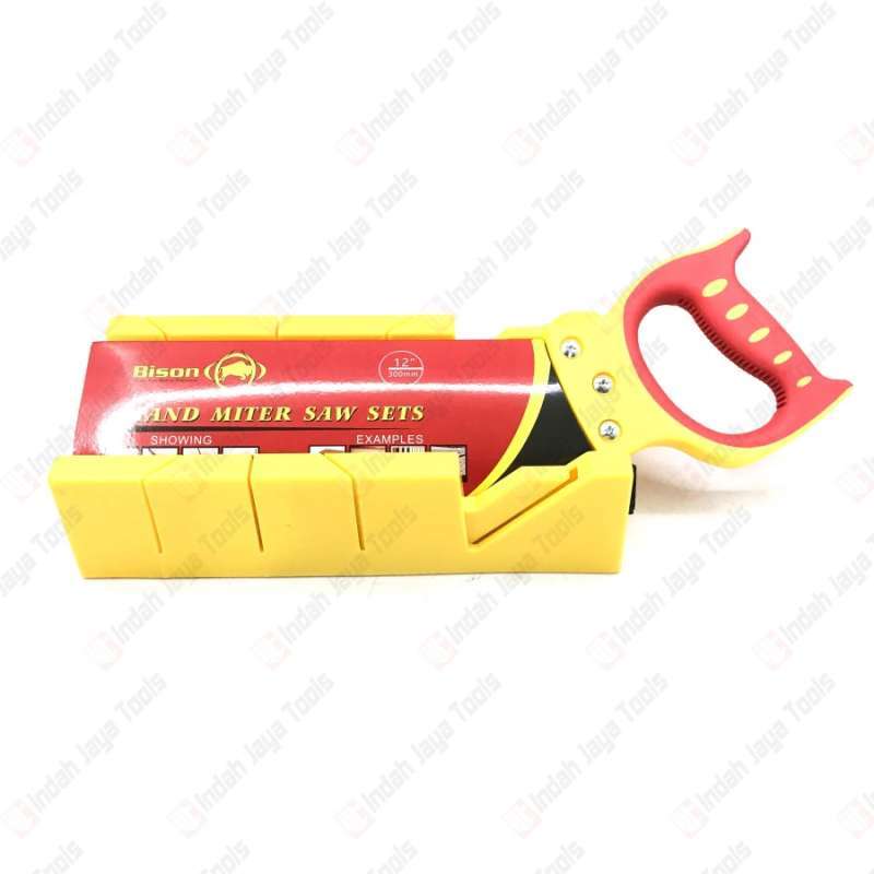 Jual BISON Gergaji Kayu Sudut Pigura 12 Inch - Back Saw Set Miter Box di Seller Indah Jaya Tools ...