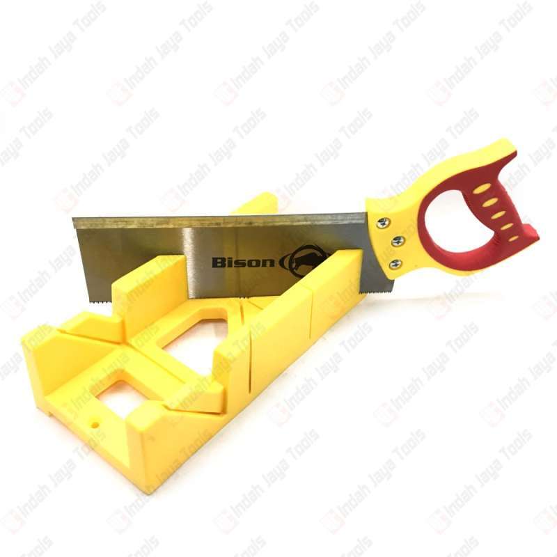 Jual BISON Gergaji Kayu Sudut Pigura 12 Inch - Back Saw Set Miter Box di Seller Indah Jaya Tools ...